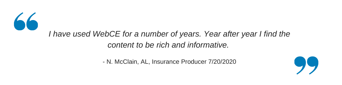 Continuing Education | CE & CPE | Training | WebCE