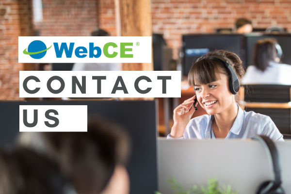 Contact Our Continuing Education Experts | WebCE
