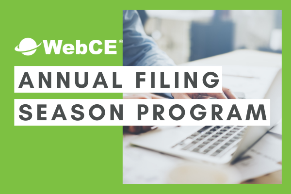 IRS Annual Filing Season Program | IRS Tax CE | AFSP CE | WebCE