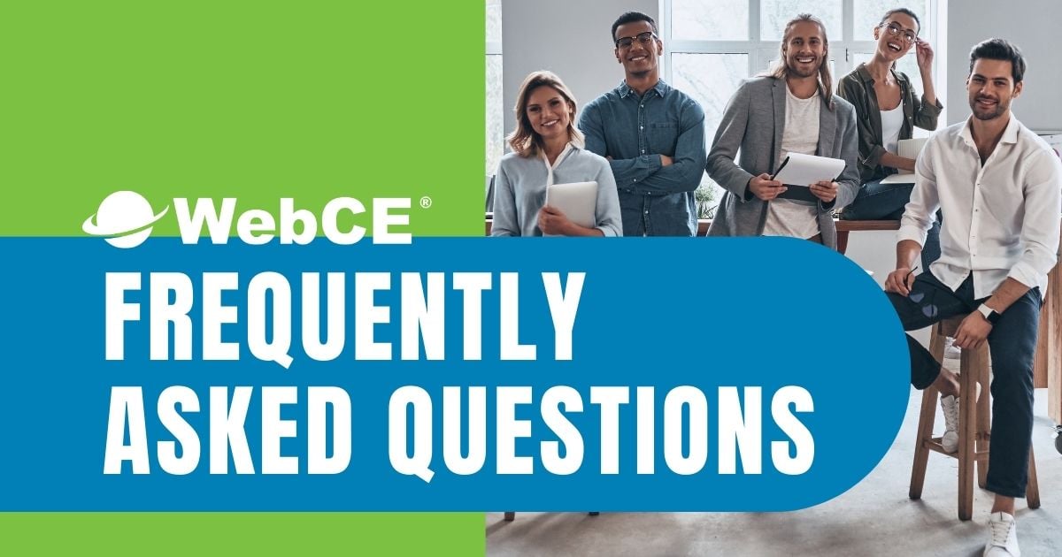 FAQs | WebCE